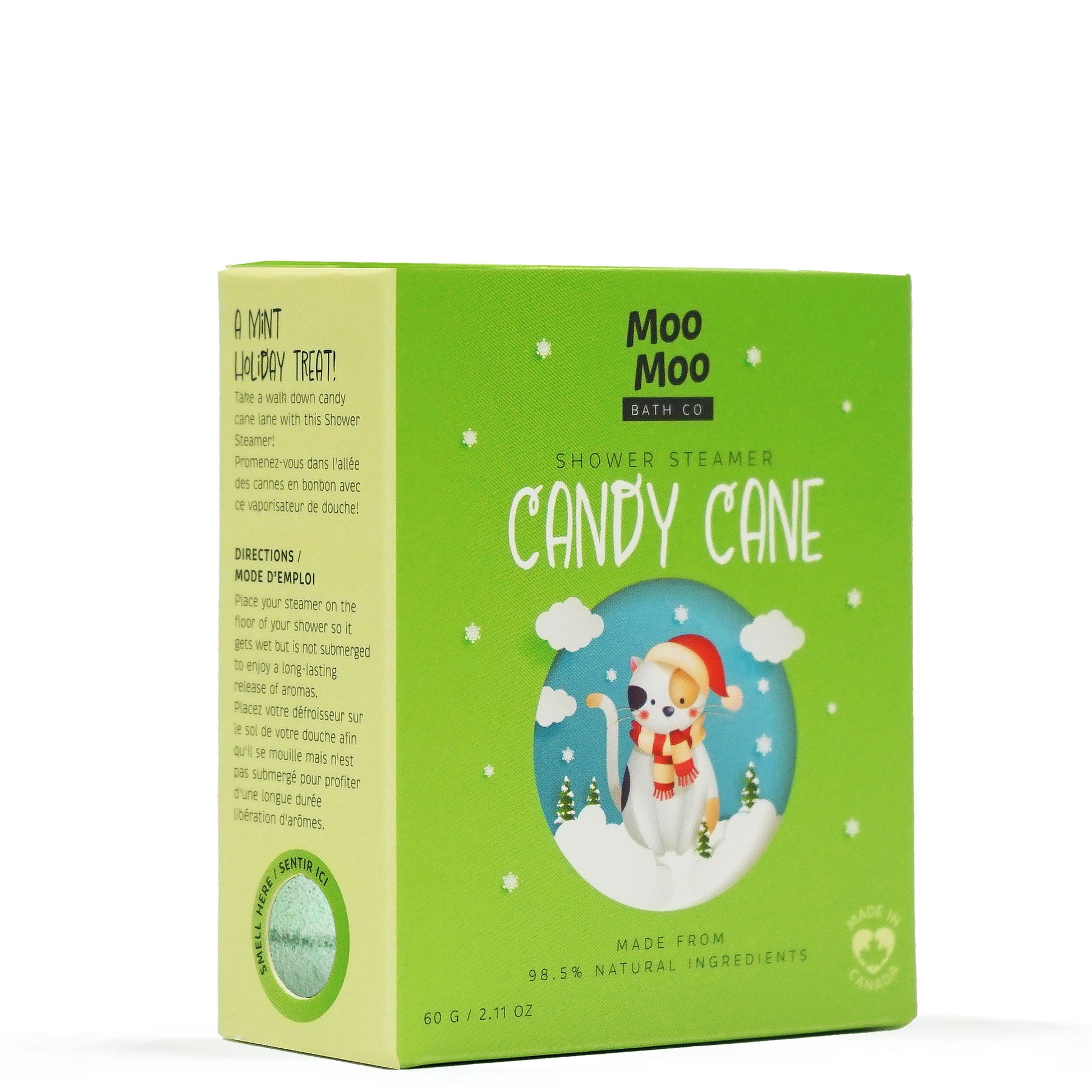 Candy Cane Shower Steamer – Moo Moo Bath Co